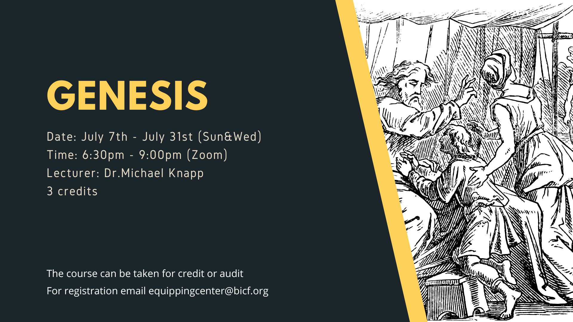 Equipping Center Class: Genesis – BICF – Beijing International ...